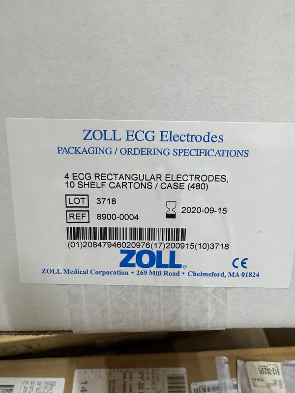 1- CASE (10BOXES)ZOLL ECG ELECTRODES 8900-0004 - LockNWalkHarness