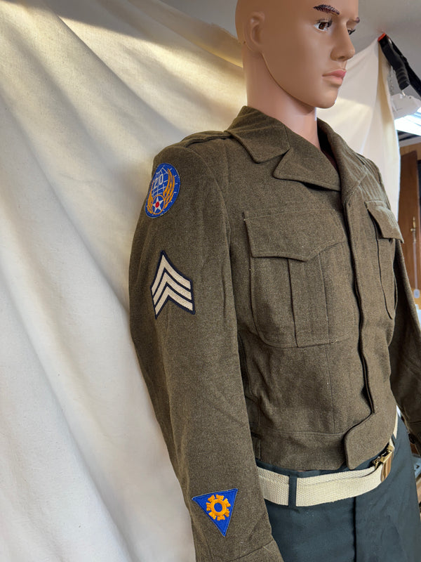 1940s Post WWII USAF Ike Jacket Sz 34R W/Patches & Rank(Named ...