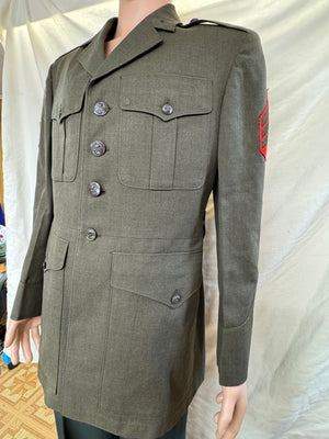 Vintage 60’s USMC Green Service Alpha Dress Jacket/Coat & Pants ...
