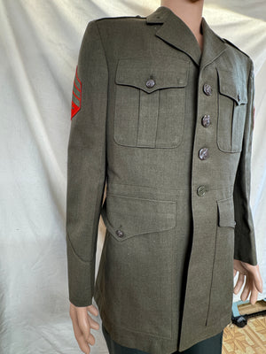 Vintage 60’s USMC Green Service Alpha Dress Jacket/Coat & Pants ...