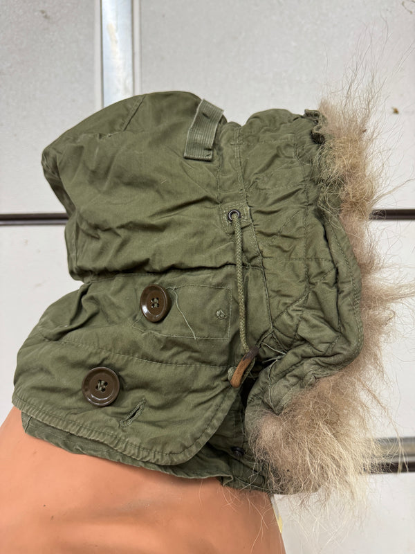 50’s GENUINE US ARMY MILITARY FISHTAIL PARKA EXTREME COLD WEATHER WOLF ...