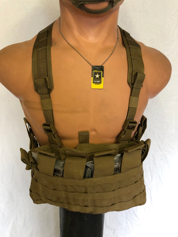 USMC Chest Rig TACTICAL ASSAULT PANEL MOLLE ll Coyote Brown USGI ...