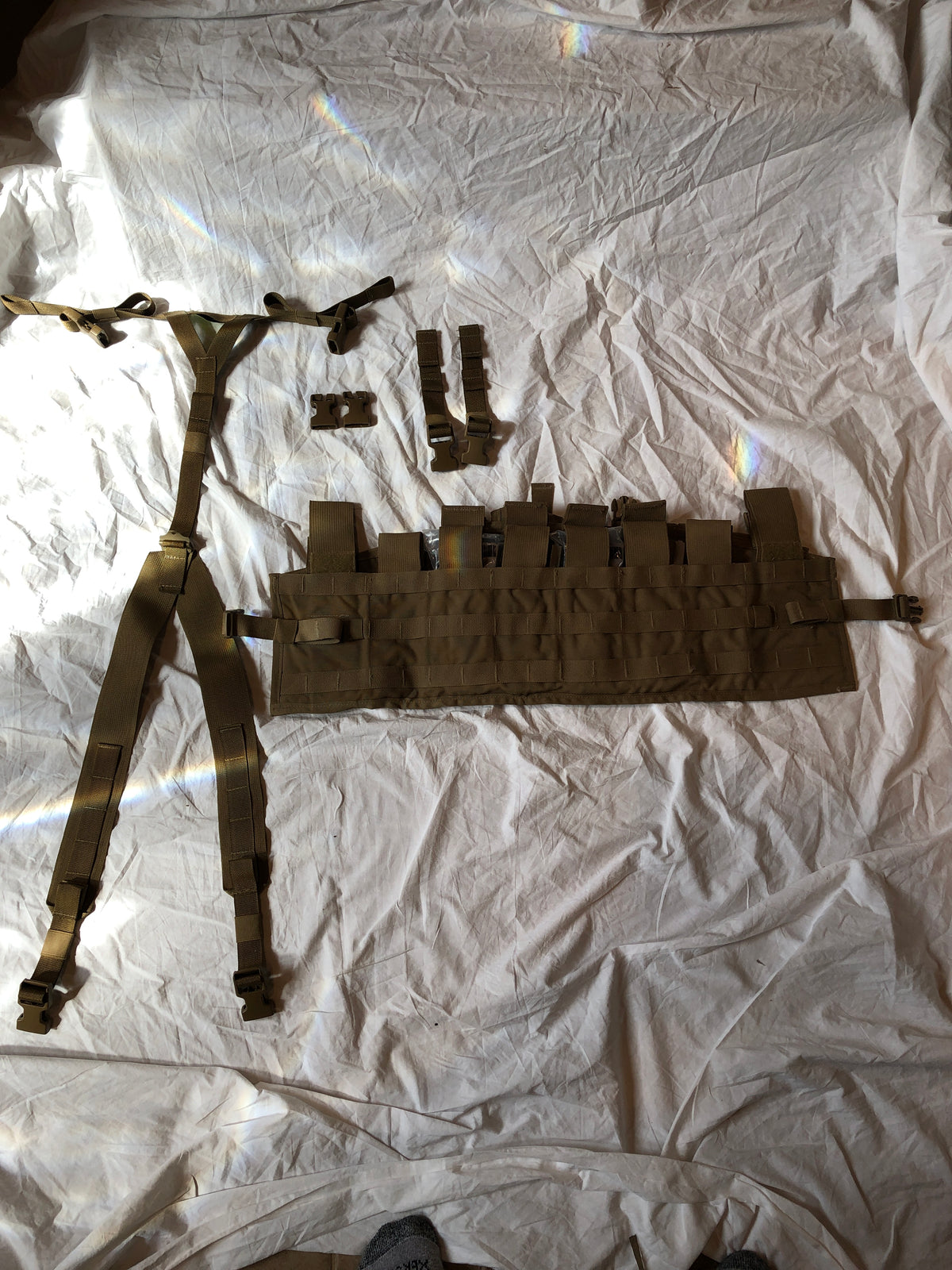 USMC Chest Rig, Coyote Brown - LockNWalkHarness