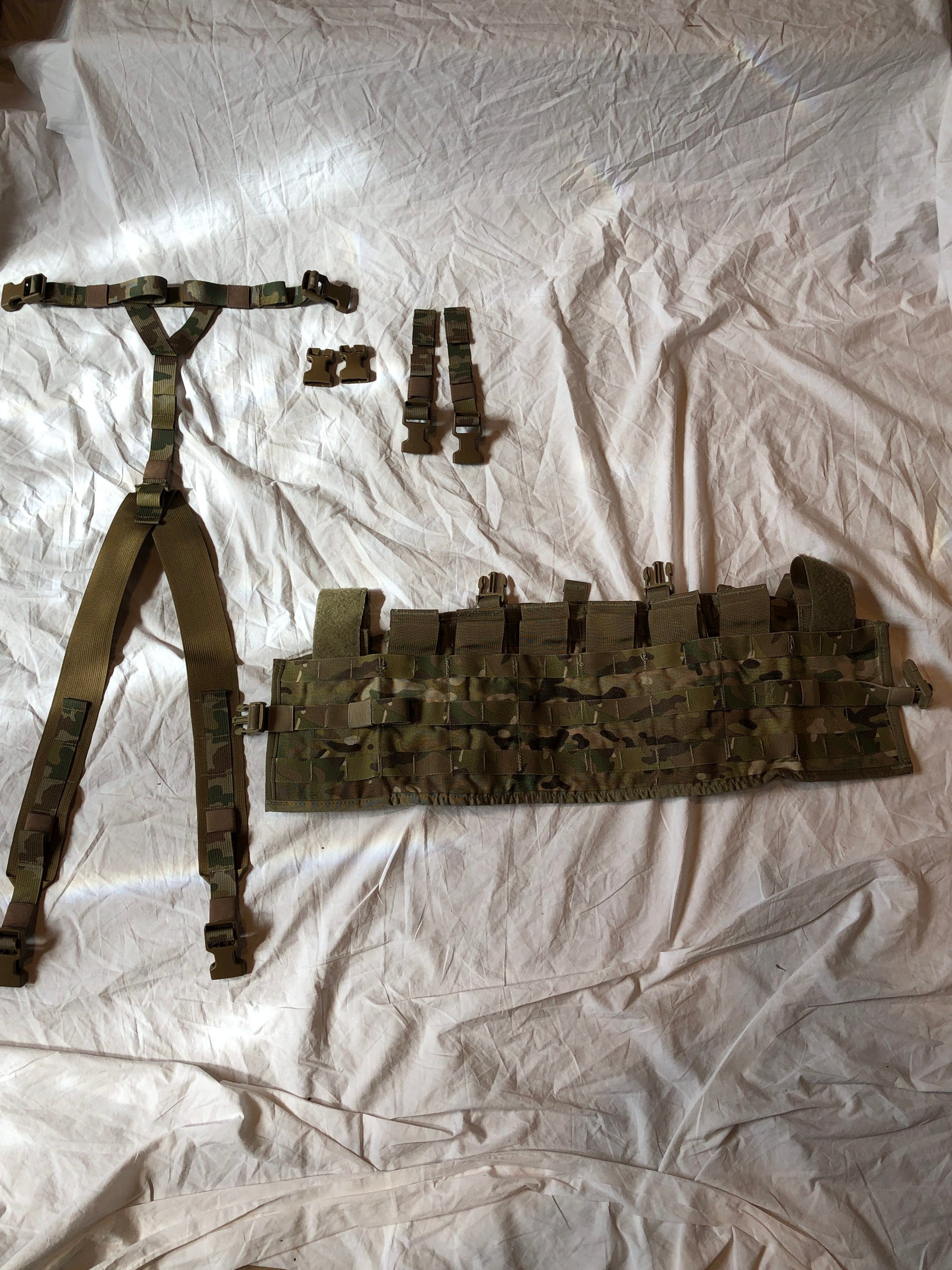 USGI MOLLE II TACTICAL ASSAULT PANEL TAP W SHOULDER STRAPS MAG HOLDER ...