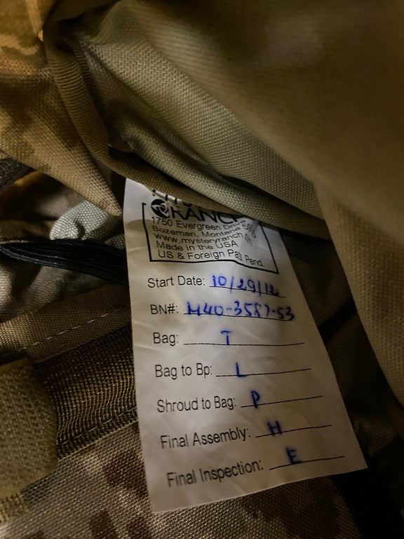 Mystery Ranch AOR1 Desert SATL Assault Pack SOCOM Ruck Navy SEAL ...