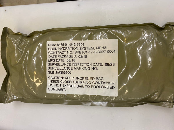 USGI CBRN HYDRATION SYSTEM MPHS CHEM BIO RESERVOIR BLADDER 100 oz ...