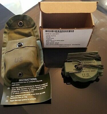Cammenga Official US Military Tritium Lensatic Compass, - LockNWalkHarness