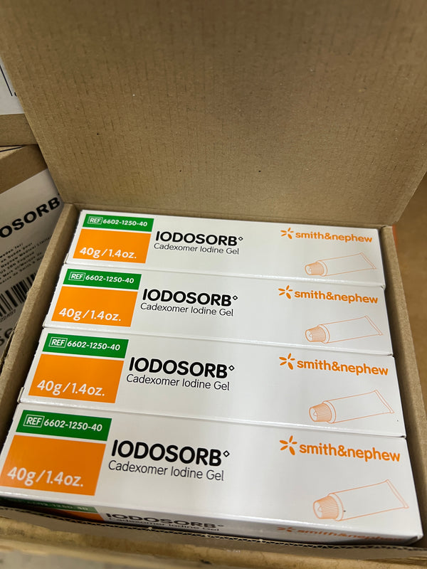 Iodosorb Cadexomer Iodine Gel 40gram tube - LockNWalkHarness