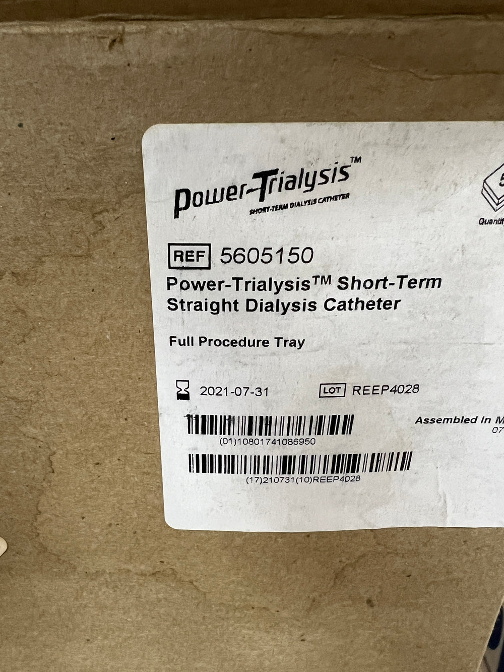 Power-Trialysis Short-Term Dialysis Catheter by CR Bard - LockNWalkHarness